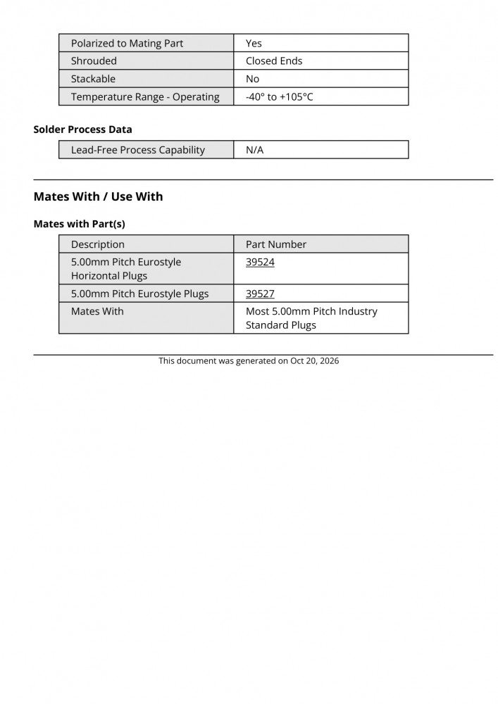 MOLEX 395250002 technical document image, page 3