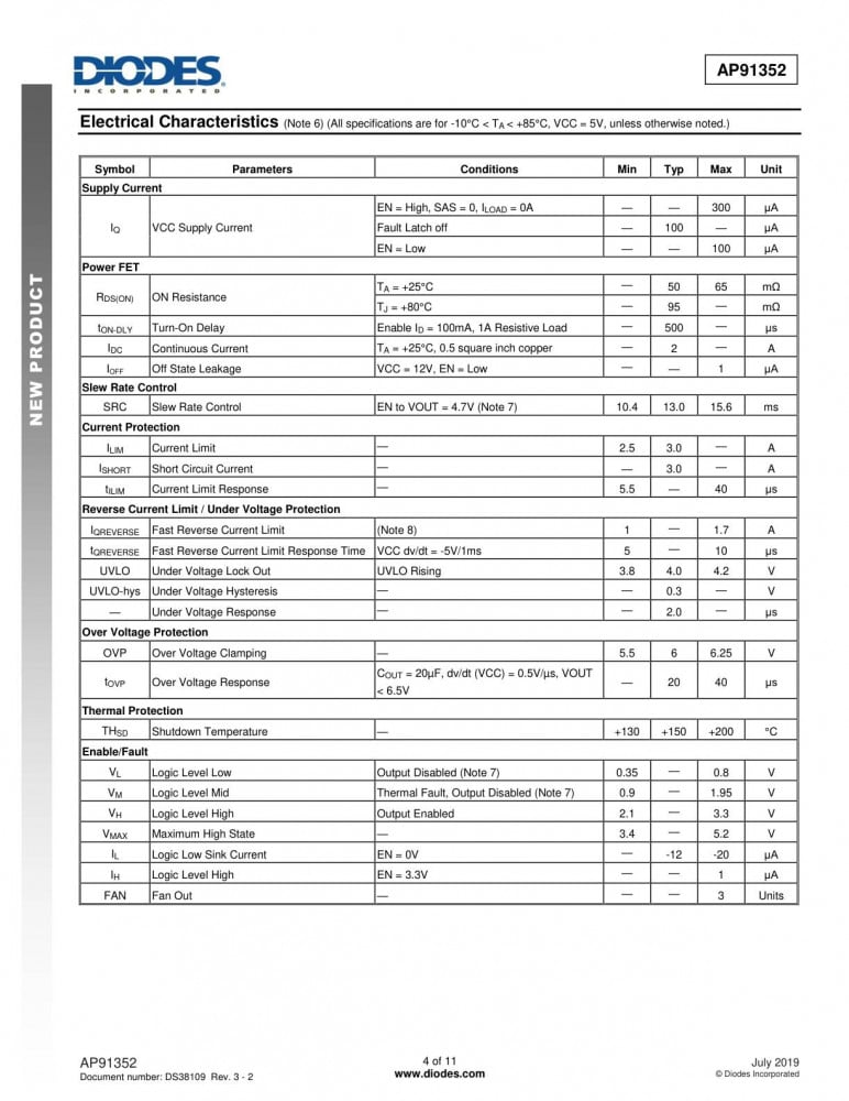 AP91352 datasheet page 4