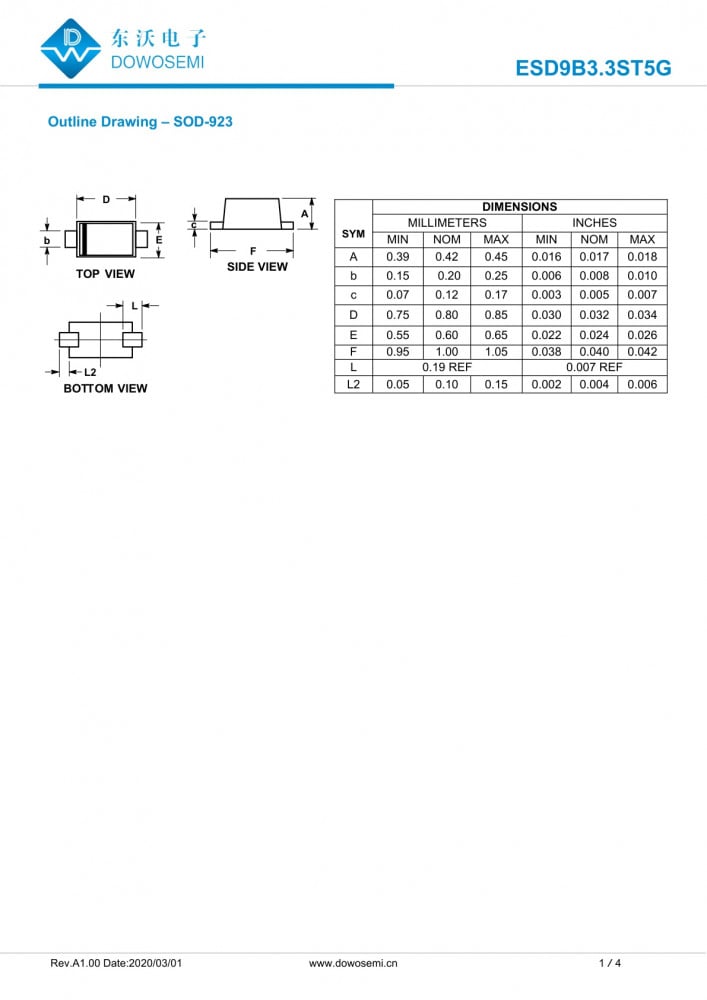 ESD9B3.3ST5G datasheet page 4