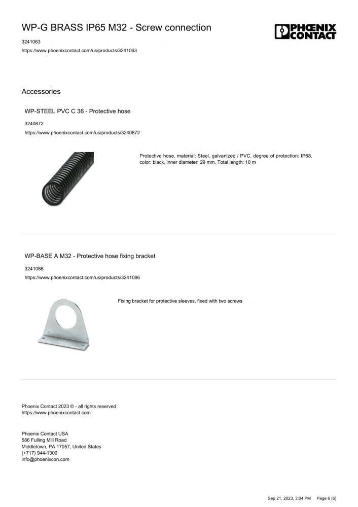 Phoenix Contact 3241063 product documentation page 6