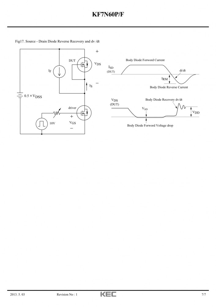KF7N60F datasheet page 7