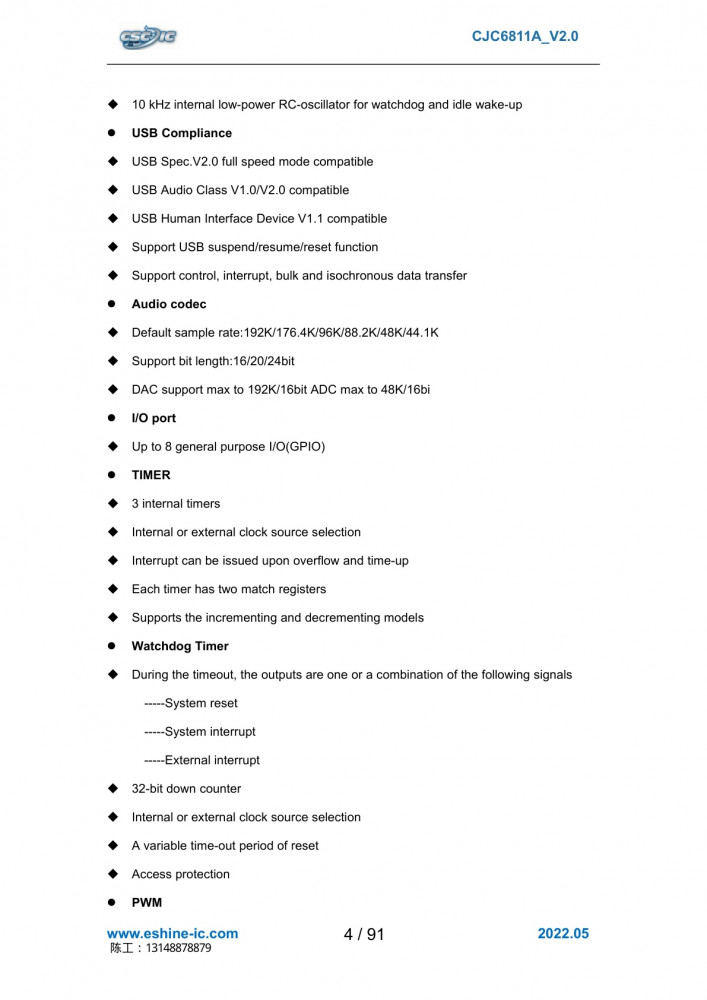 CJC6811A datasheet page 4
