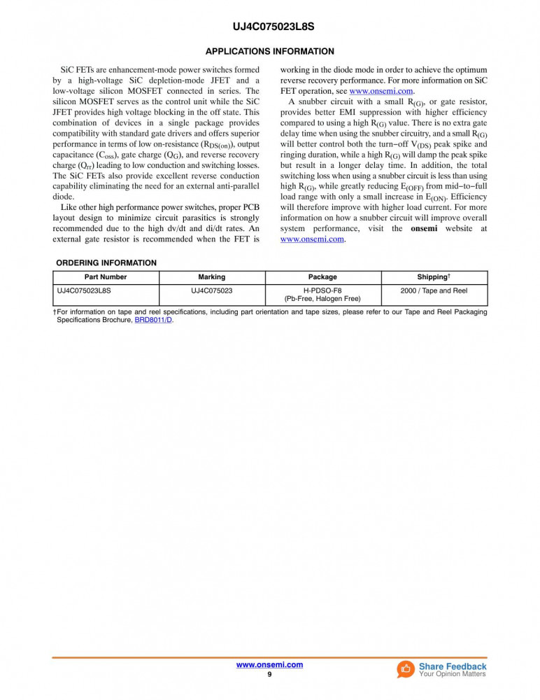 UJ4C075023L8S datasheet page 9