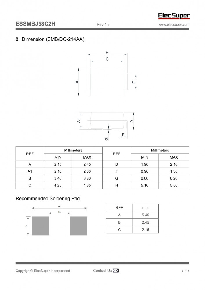 ESSMBJ58C2H technical document page 3