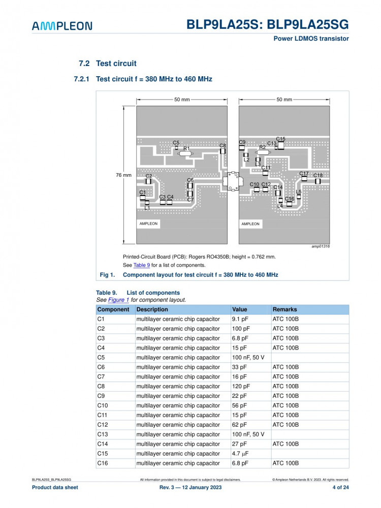 BLP9LA25S datasheet page 4