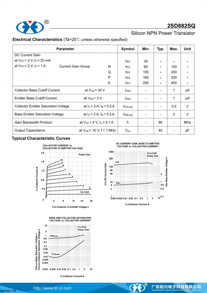 2SD882SQ datasheet page 2
