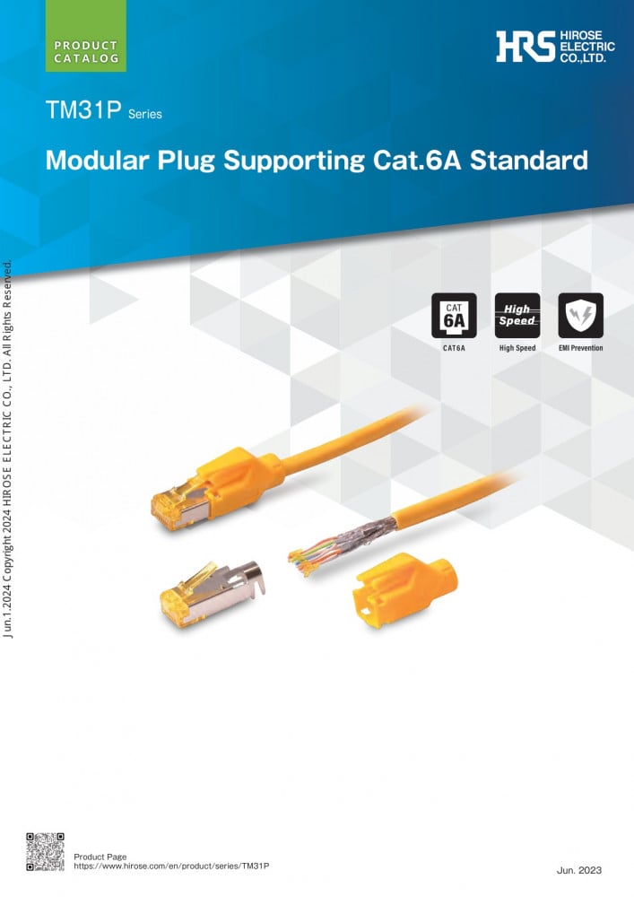 HRS TM31P series datasheet page 1