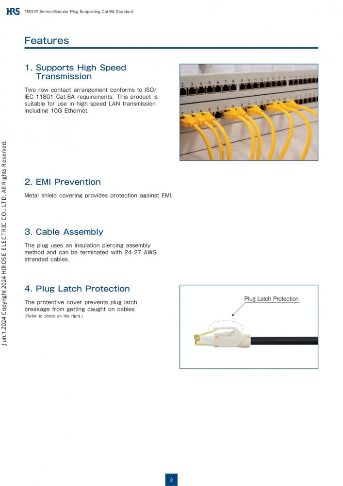 HRS TM31P series datasheet page 2