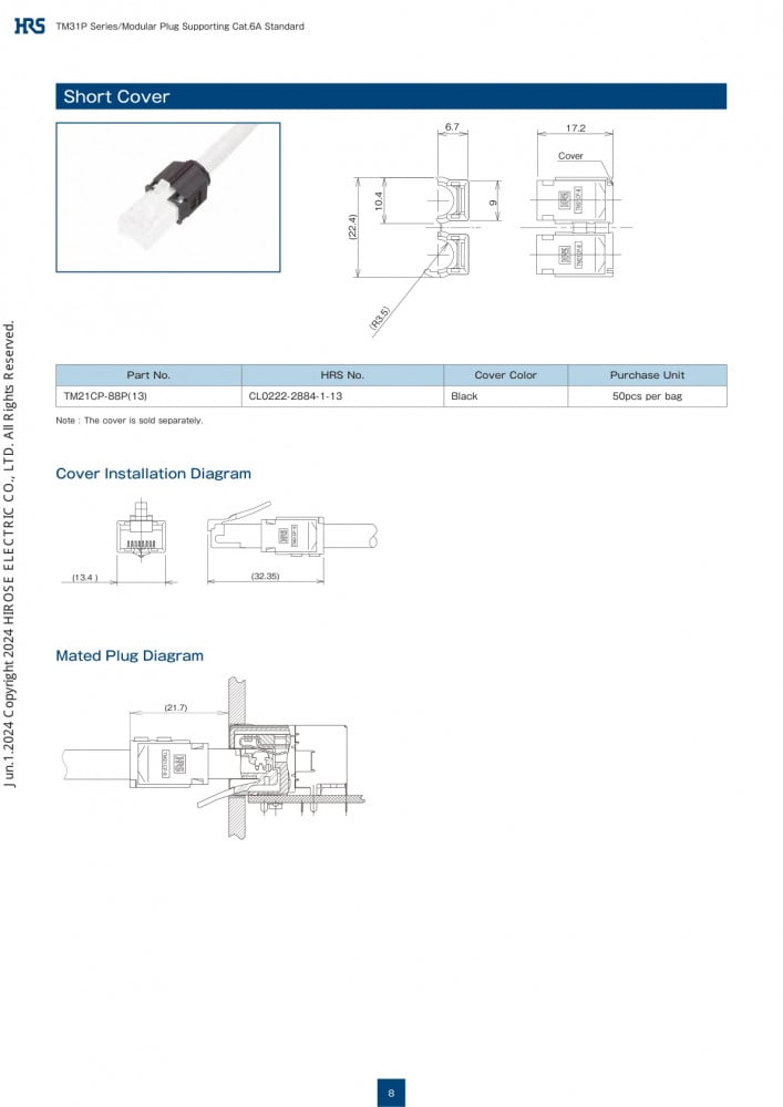 HRS TM31P series datasheet page 8