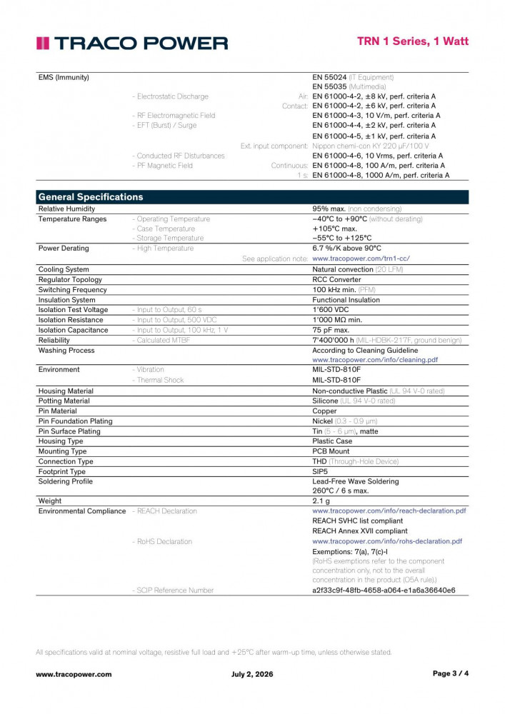 TRN 1-4815 product document, page 3