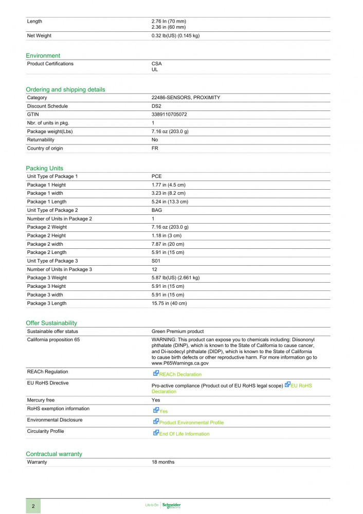 XS1M30KPM40LD technical document page 2
