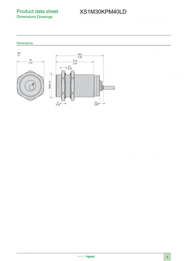 XS1M30KPM40LD technical document page 3