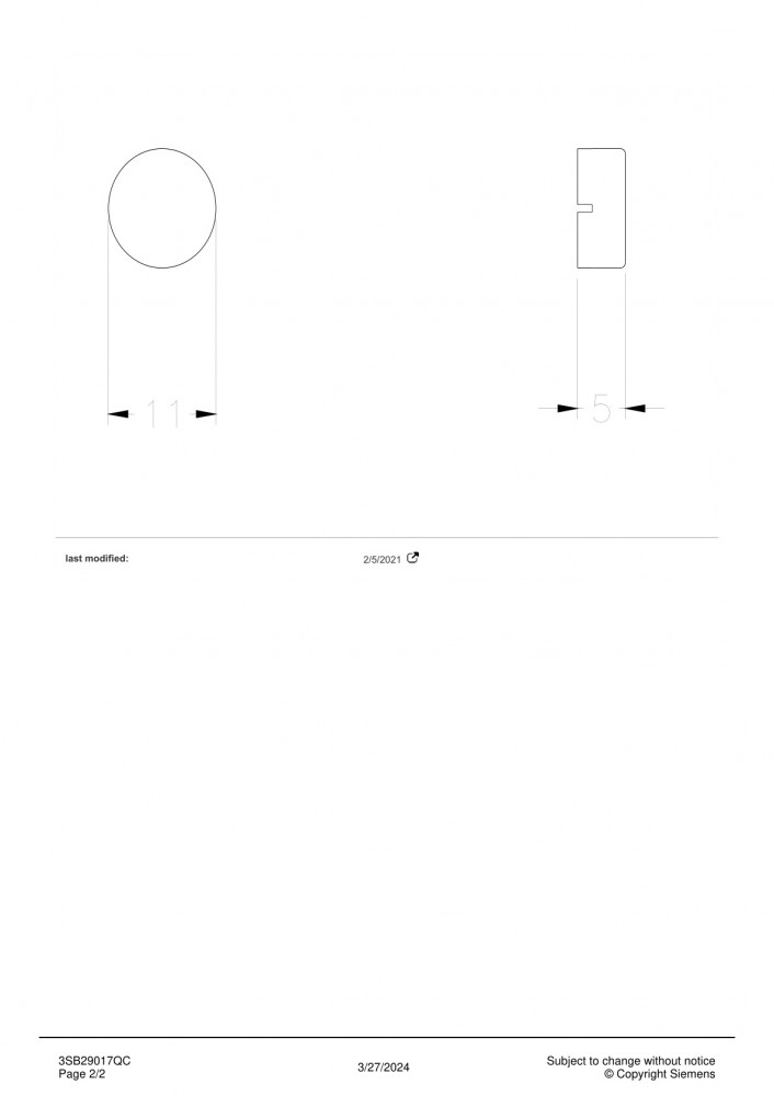 SIEMENS 3SB2901-7QC datasheet page 2