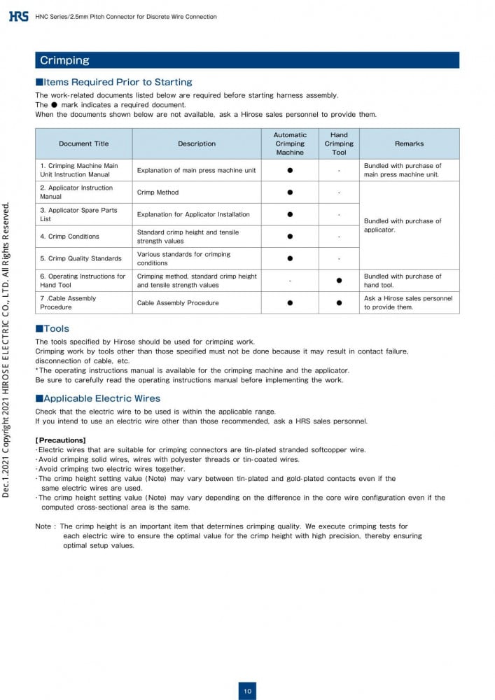 HRS HNC Series catalogue page 10