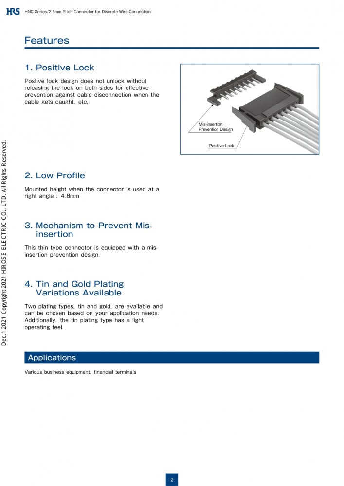 HRS HNC Series catalogue page 2