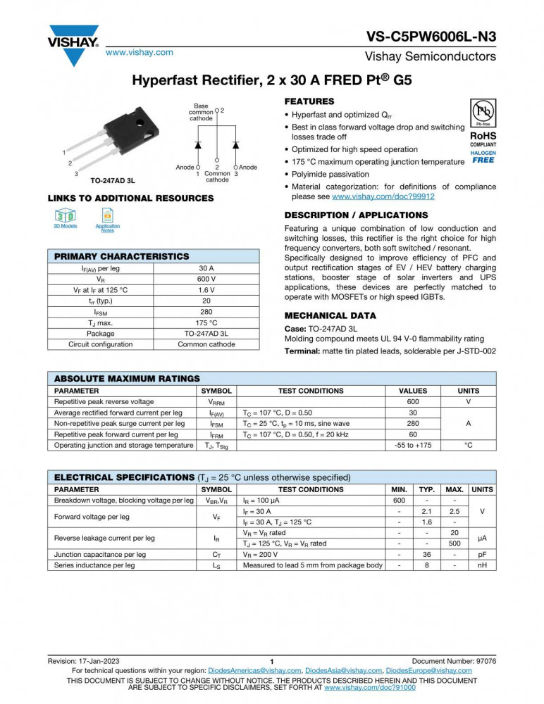 VS-C5PW6006L-N3 datasheet page 1