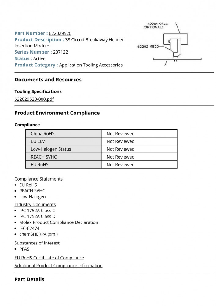 622029520 tooling document page 1