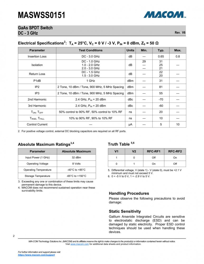 MASWSS0151 technical document page 2