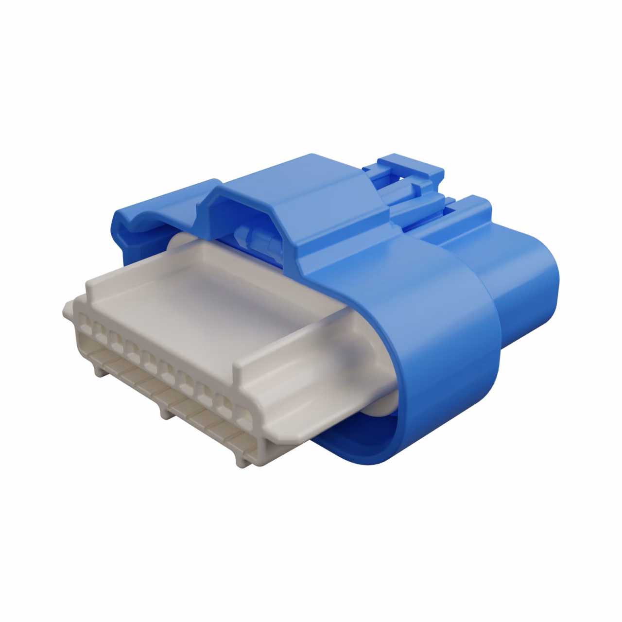 Squba Sealed Receptacle Assembly, 1.80mm Pitch, Single Row, 10 Circuits, Blue for sale