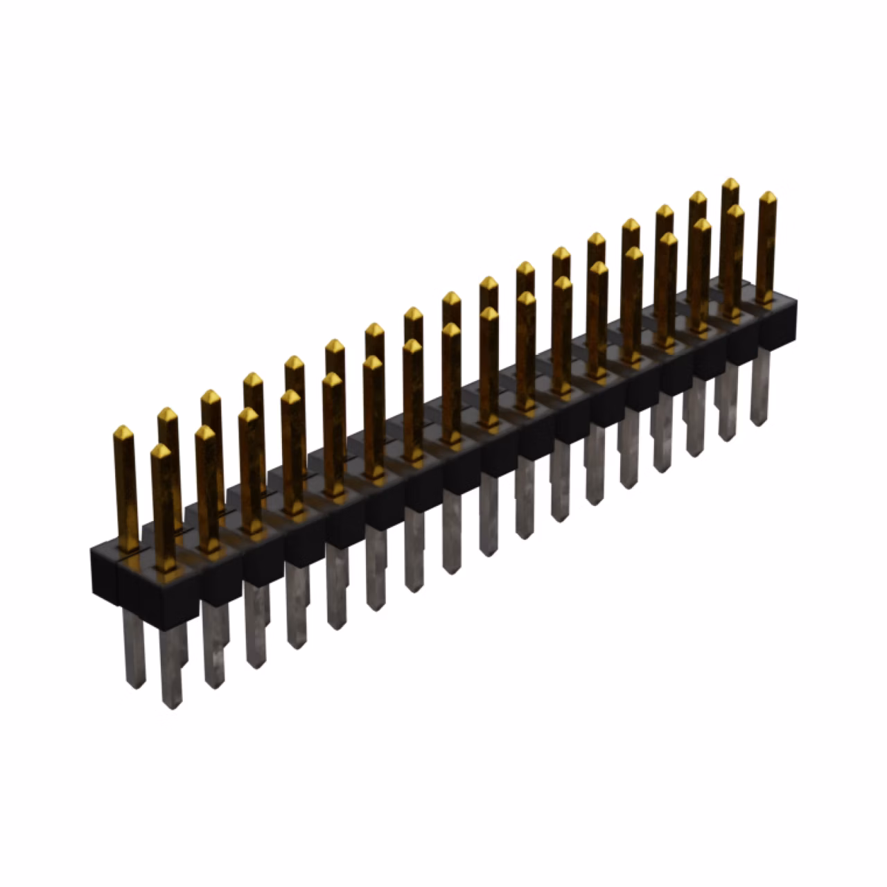 C-Grid Header, 2.54mm Pitch, Through Hole, Dual Row, Vertical, 34 Circuits, 0.75µm Gold (Au) Plating, Tray Packaging, Lead-Free for sale