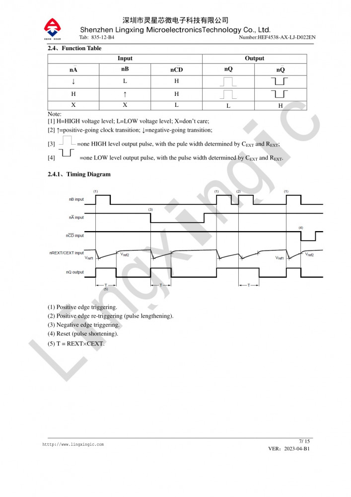 HEF4538BT(LX) datasheet page 7
