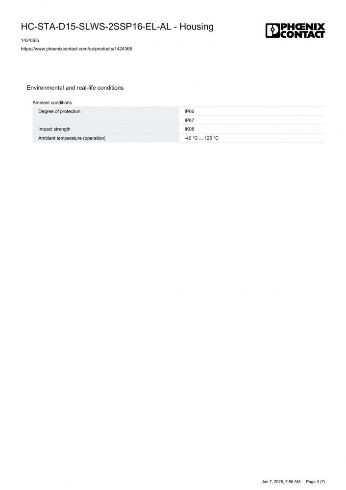 Phoenix Contact 1424366 product documentation page 3