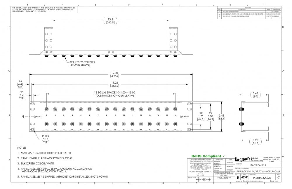 PR35FC32CMB technical document page