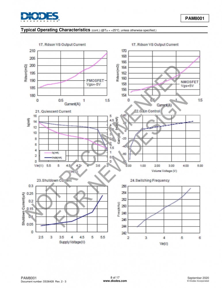 PAM8010NHR datasheet page 8