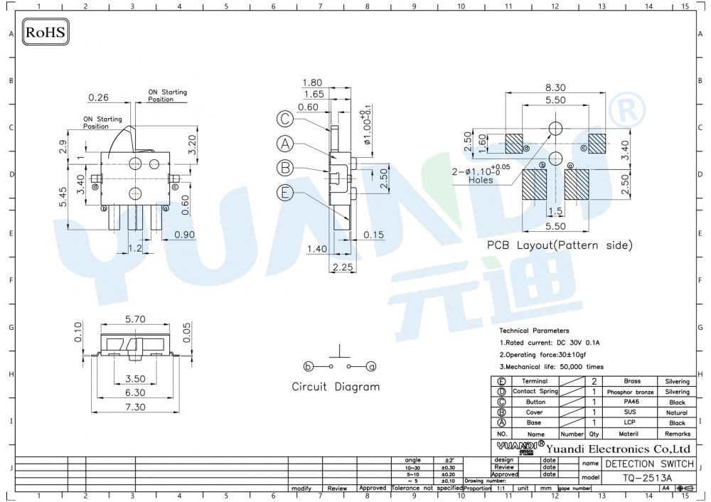 TQ-2513A technical document page 1