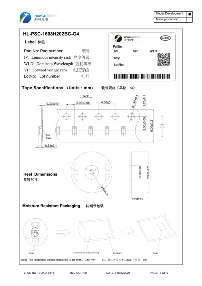 PSC-1608H202BC-G4 datasheet page 8