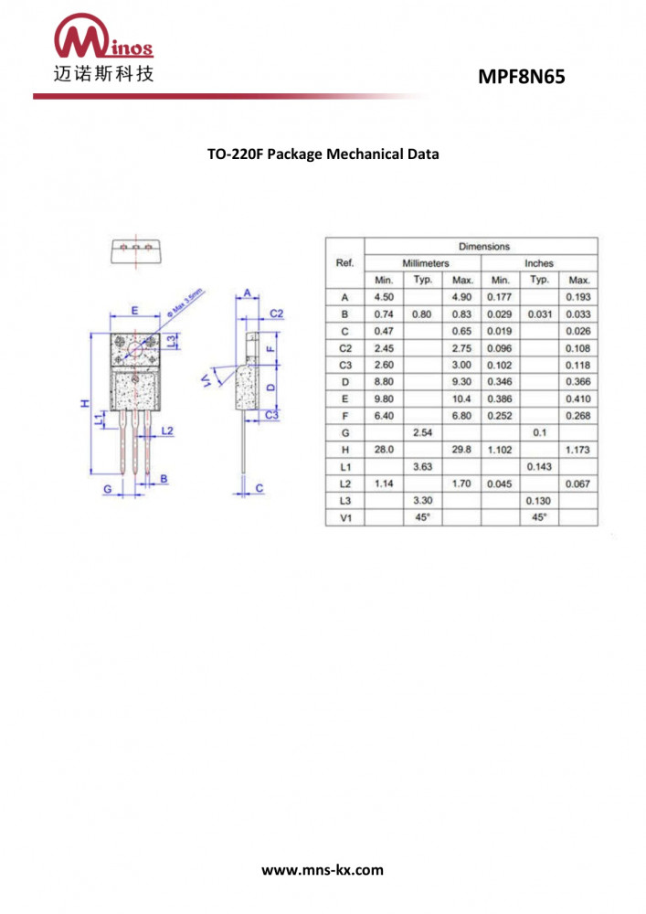 MPF8N65 datasheet page 5
