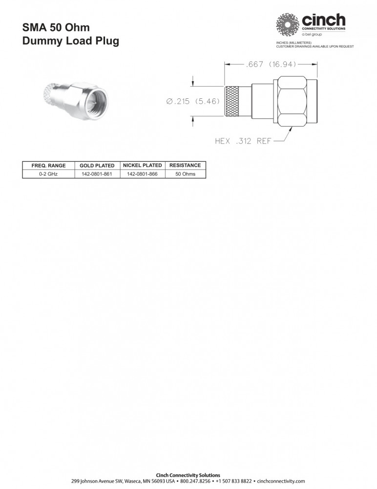 Bel Fuse 142-0801-861 datasheet page 1