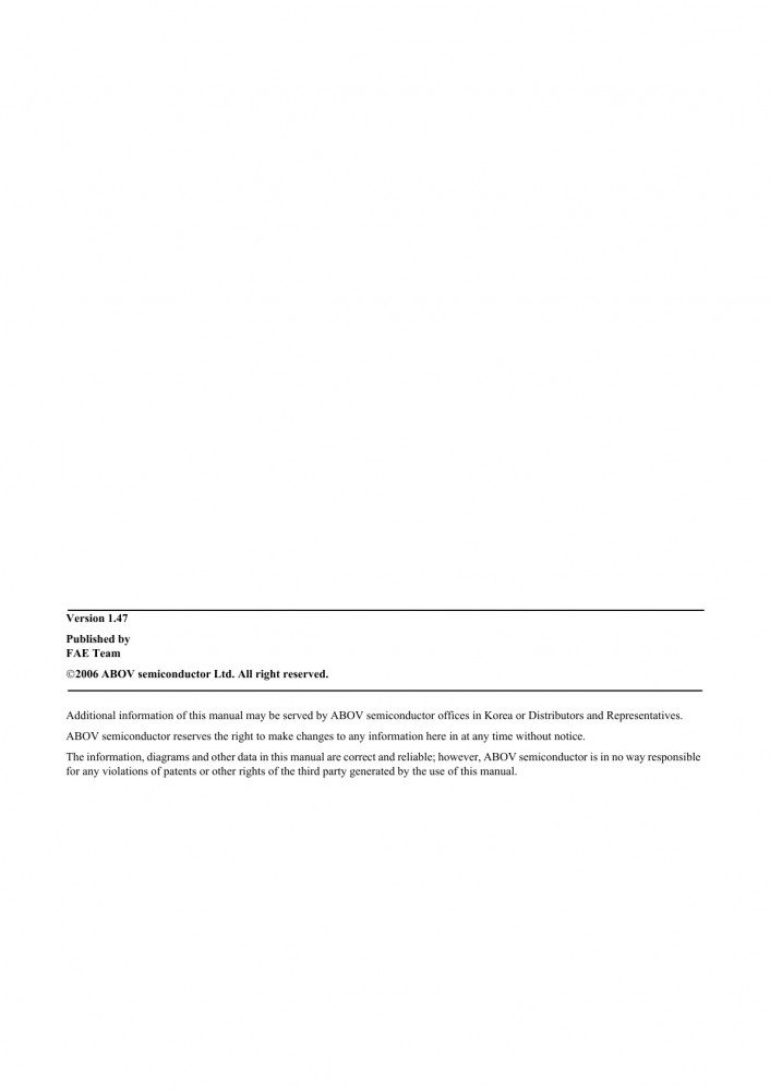 MC80F0604 manual page 2