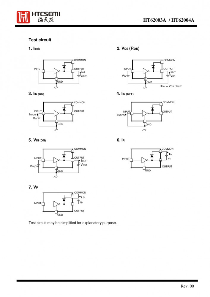 HT62003ARZ datasheet page 6
