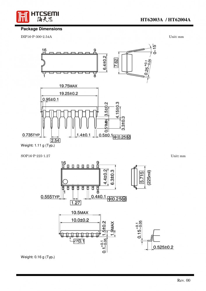HT62003ARZ datasheet page 8