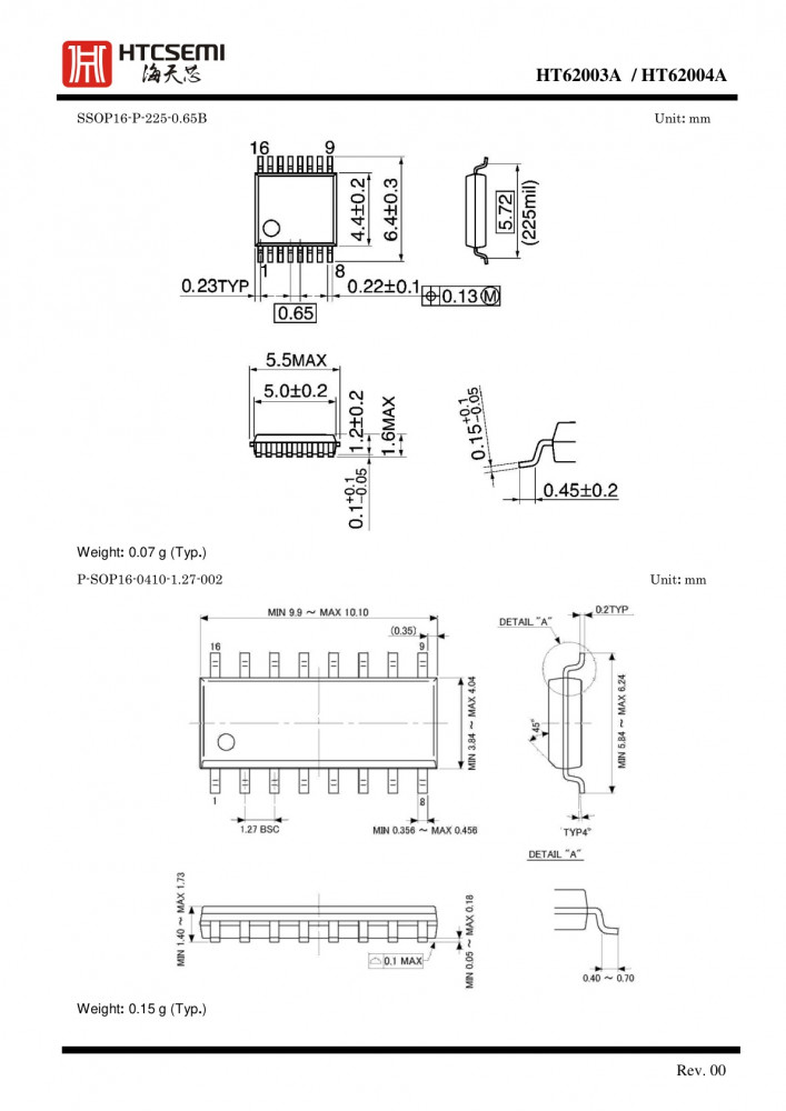 HT62003ARZ datasheet page 9