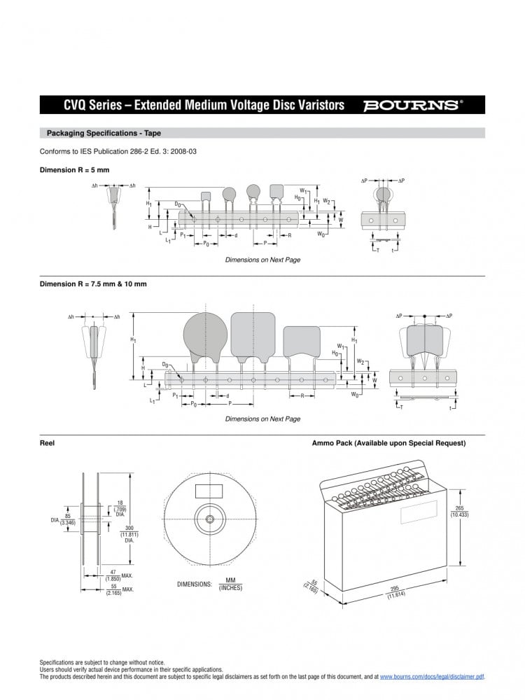 CVQ series datasheet page 10