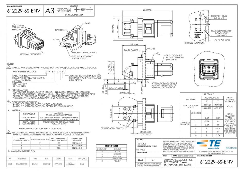 D369-B66-NS4 technical drawing page