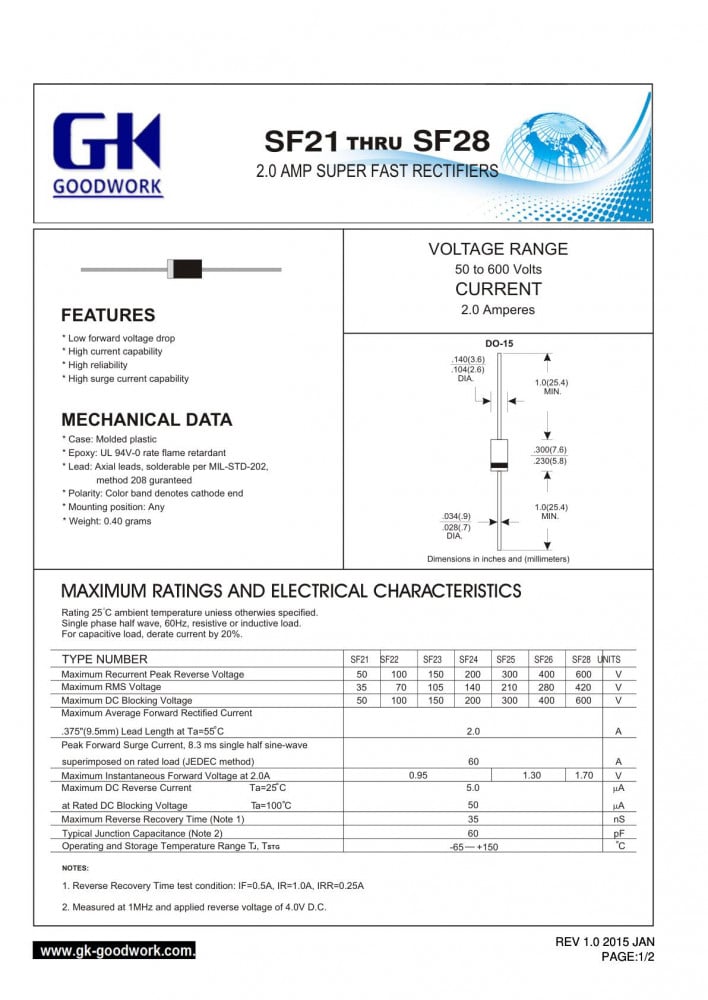 GOODWORK SF24-B datasheet page 1