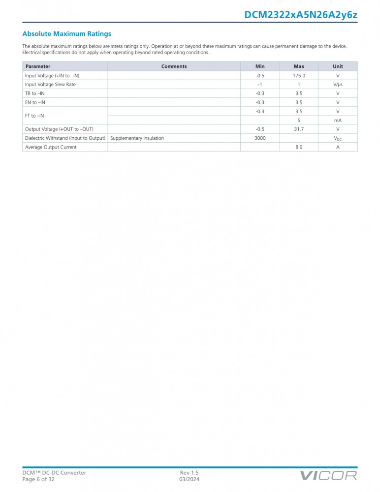 DCM2322 datasheet page 6