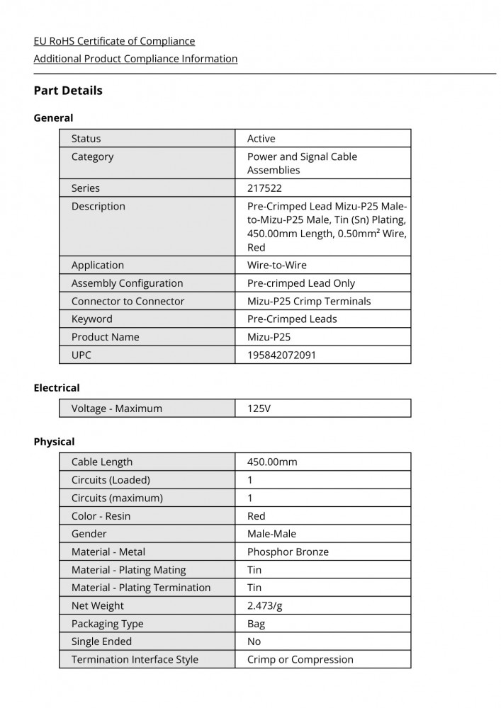 MOLEX 2175222125 document preview, page 2