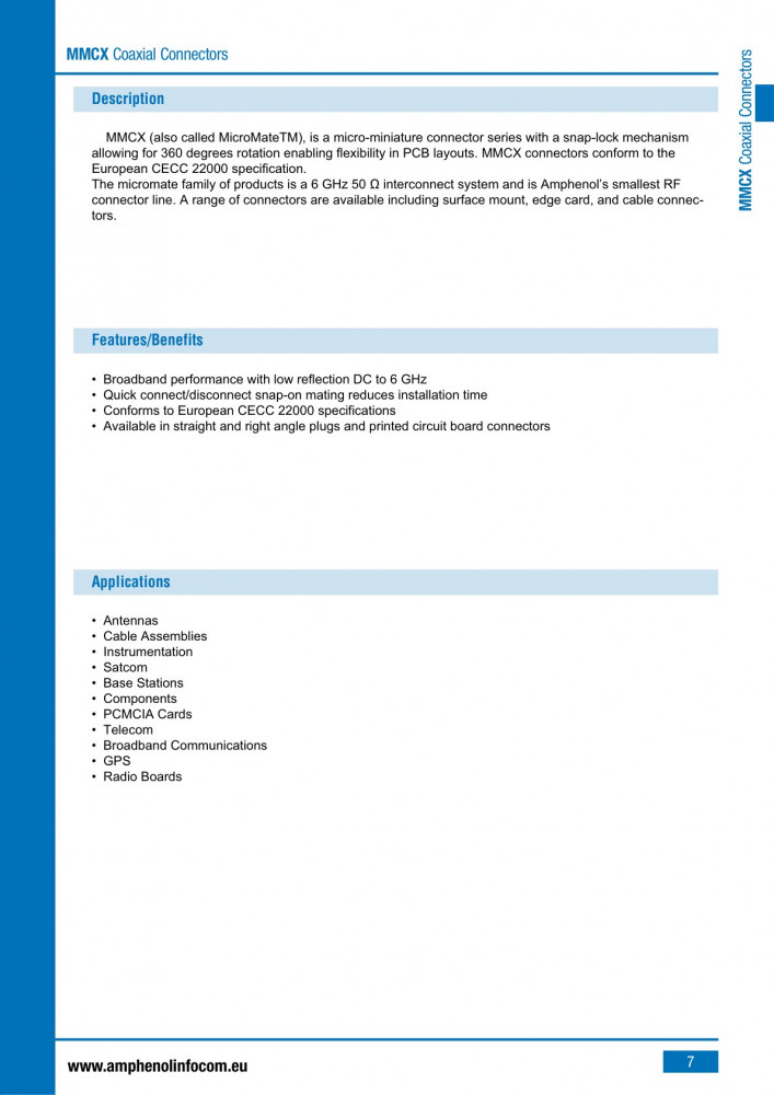 Amphenol RF catalogue page 8