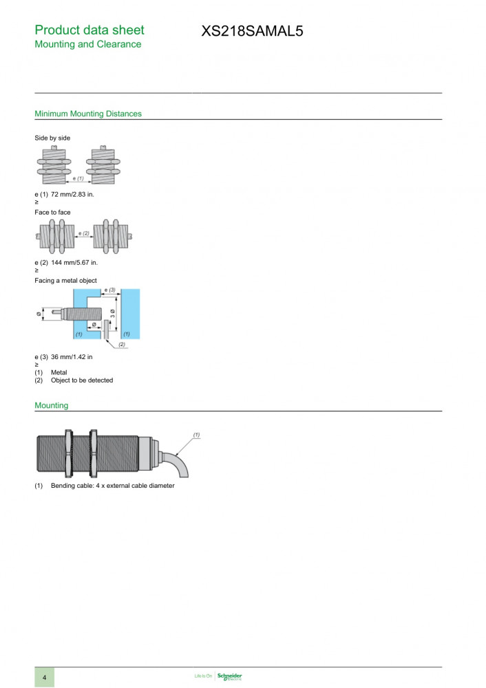 XS218SAMAL5 datasheet page 4