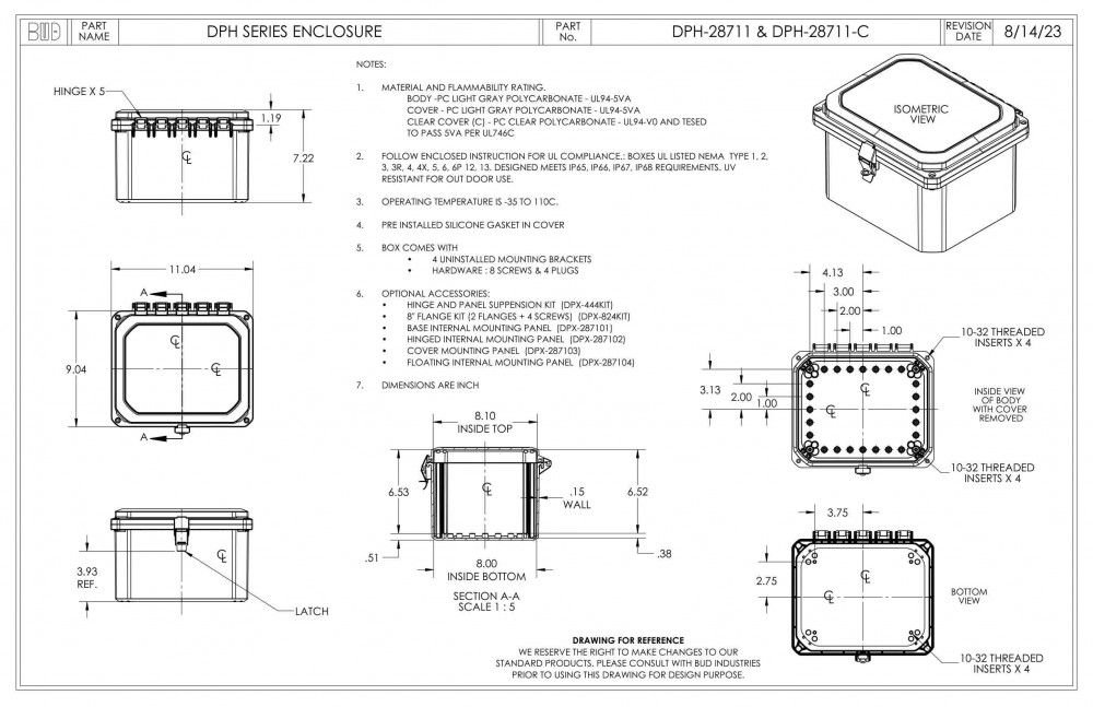 DPH-28711-C technical drawing preview