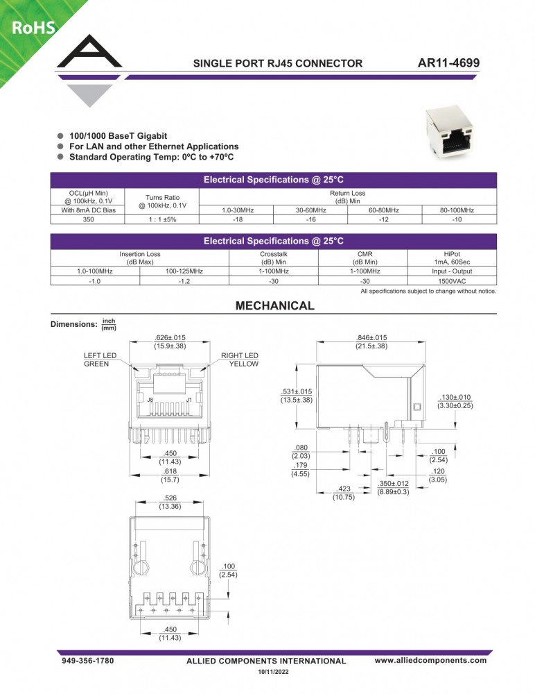 AR11-4699 technical document, page 1