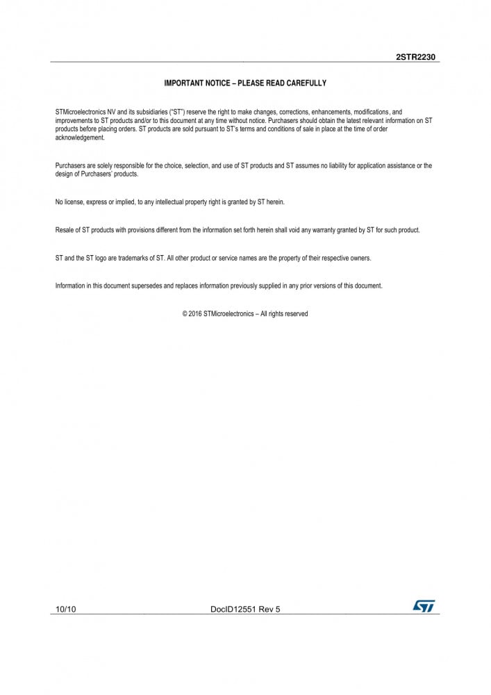 2STR2230 datasheet page 10