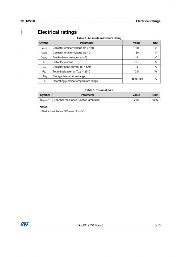 2STR2230 datasheet page 3