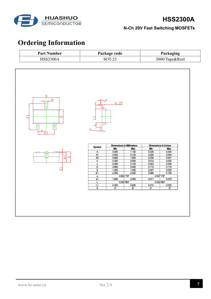 HSS2300A datasheet page 5