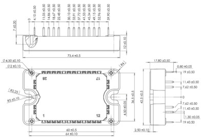 MICROCHIP MSCSM170HM45CT3AG