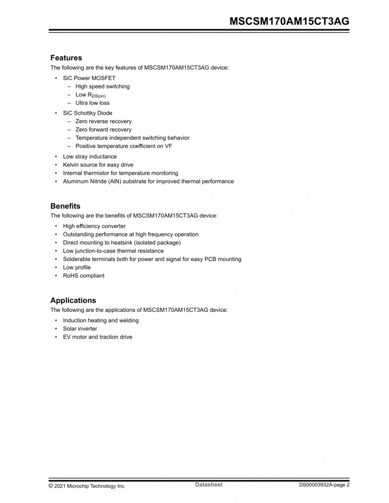 MSCSM170AM15CT3AG document page 2